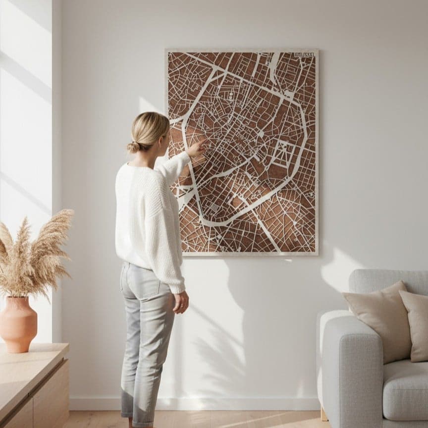 City Map Brussel | 3D stadskaart | PET-vilt